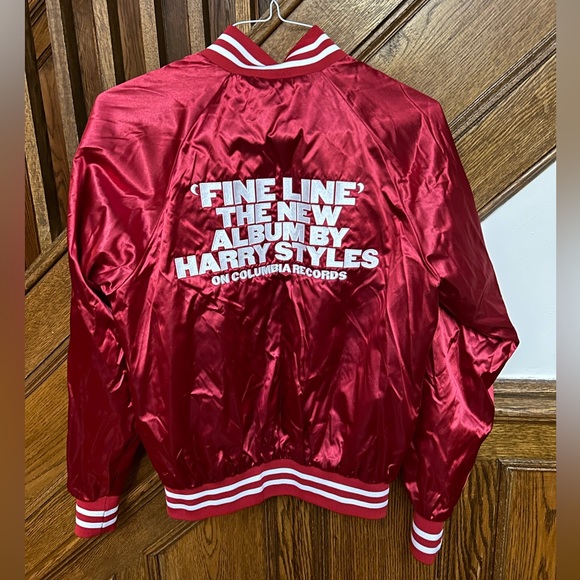 Jackets & Coats | Harry Styles Fine Line Red Bomber Nyc Exclusive Size ...